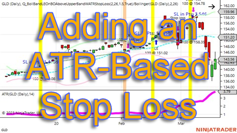 Bollinger Bands® Long Entry on Breakout Above Upper Band with ATR-Based ...